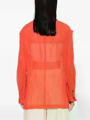 ALYSI Crinkled-effect Blazer