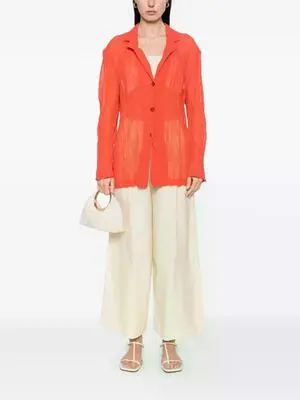ALYSI Crinkled Effect Blazer