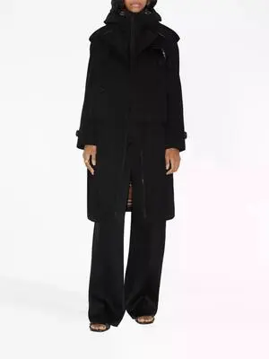 Burberry Mayfair Cropped Trench Coat - Black