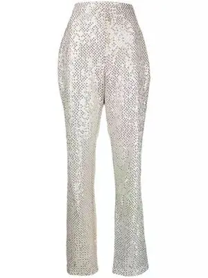 SAIID KOBEISY Sequin Embellished Straight-leg Trousers