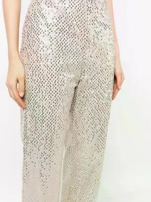 SAIID KOBEISY Sequin Embellished Straight-leg Trousers