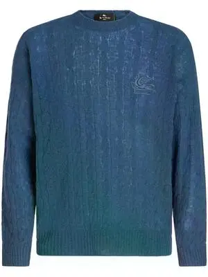 Etro Cable-knit Cashmere Jumper - Blue