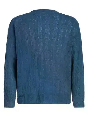 Etro Cable-knit Cashmere Jumper - Blue