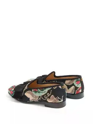 Valentino Garavani Jacquard Loafers With Bow Detail