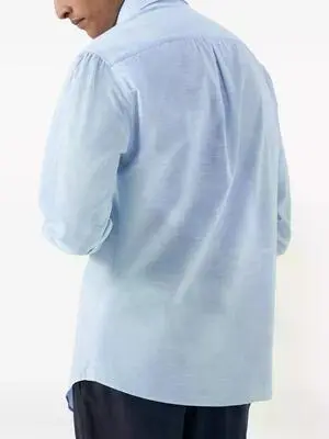 Brunello Cucinelli Long-sleeve Cotton Shirt - Blue