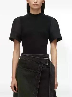 3.1 Phillip Lim Panelled Fine-ribbed T-shirt