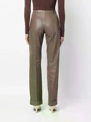 Federica Tosi Flared Leather Trousers