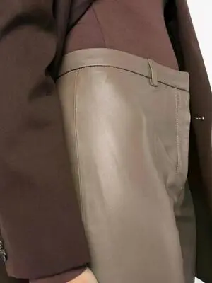 Federica Tosi Flared Leather Trousers