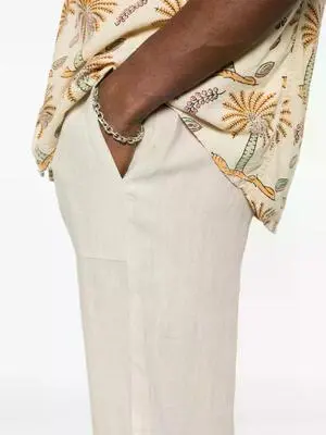 MC2 SAINT BARTH Straight-leg Linen Trousers