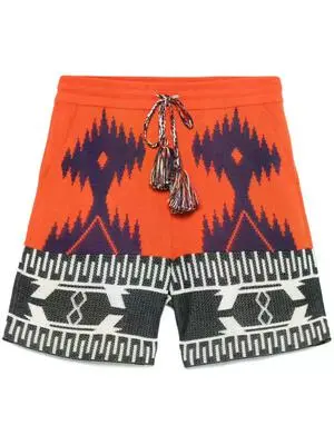 Alanui Icon Bermuda Shorts - Red