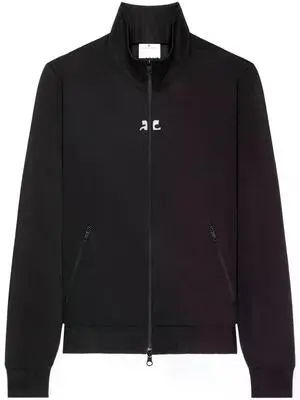 COURREGES Logo-embroidered Jersey Jacket