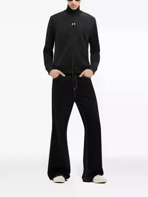 COURREGES Logo-embroidered Jersey Jacket