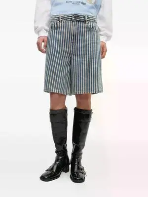 GANNI Striped Shorts - Blue