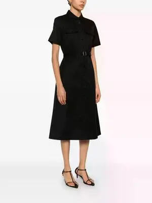 Theory Twill-weave Midi Dress