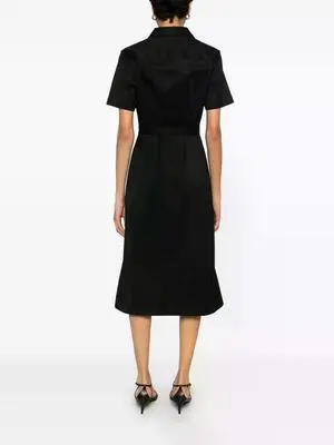 Theory Twill-weave Midi Dress