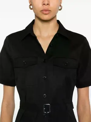 Theory Twill-weave Midi Dress