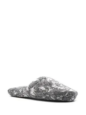 Versace Jacquard Cotton-blend Slippers