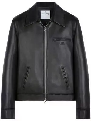COURREGES Leather Shirt Jacket