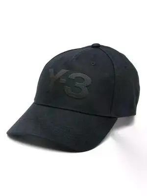 Y3 Logo-embroidered Cap - Black