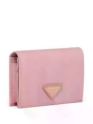 Prada Small Saffiano Leather Wallet - Pink