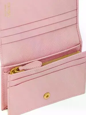 Prada Small Saffiano Leather Wallet - Pink
