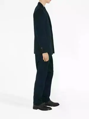 Burberry Tailored Cotton Trousers - Blue