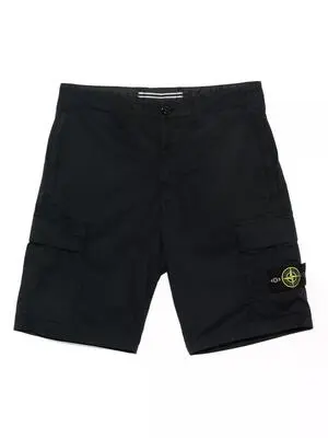 Stone Island Garment Dyed Stretch Cotton Cargo Shorts