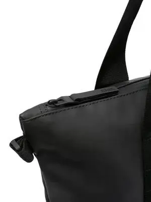 Rains Logo-embossed Mini Tote Bag - Black