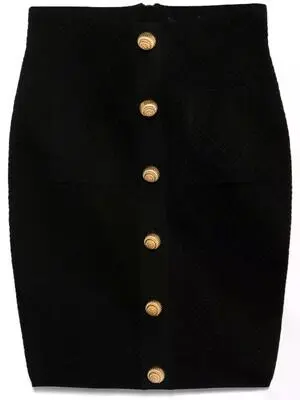 Balmain Button-embellished Mini Skirt