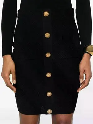 Balmain Button-embellished Mini Skirt