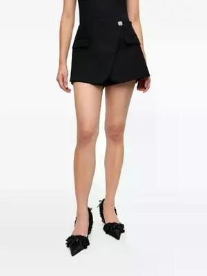 GANNI Draped-panel Shorts