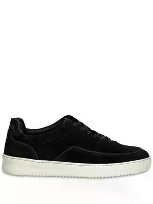 Filling Pieces Suede Lace-up Sneakers - Black