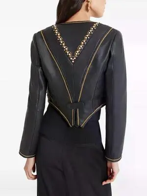 TEMPERLEY LONDON Salerno Embroidered Cropped Jacket