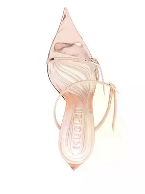 MUGLER 95mm Fang Leather Sandals