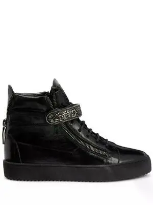 GIUSEPPE ZANOTTI Coby Deluxe Leather Mid-top Sneakers