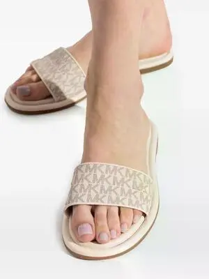 Michael Kors Dana Embossed Monogram Slides