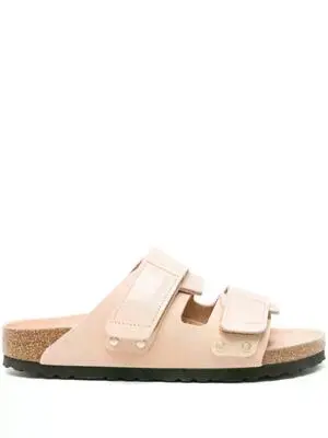 BIRKENSTOCK Uji Leather Slides - Neutrals
