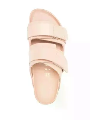 BIRKENSTOCK Uji Leather Slides - Neutrals