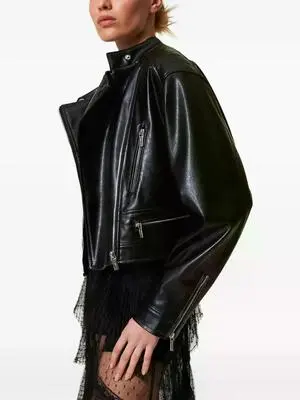 TWINSET Faux-leather Biker Jacket