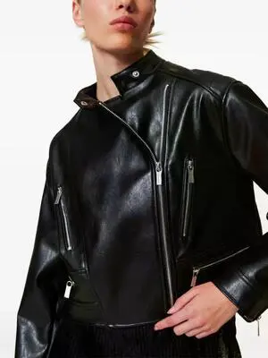 TWINSET Faux-leather Biker Jacket