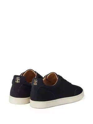 Brunello Cucinelli Logo-print Leather Sneakers
