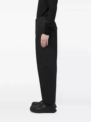 JIL SANDER Elasticated-waistband Cotton Trousers