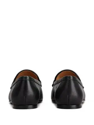 TOD'S Logo-plaque Leather Loafers - Black