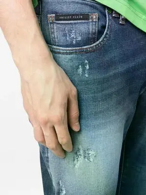 Philipp Plein Logo-patch Straight-leg Jeans