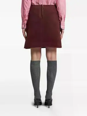 Etro Printed Metallic-effect Mini Skirt