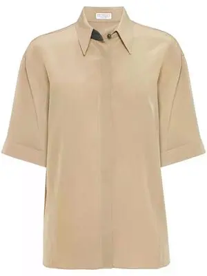 Brunello Cucinelli Crêpe De Chine Shirt