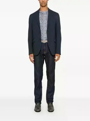 Etro Single-breasted Blazer - Blue