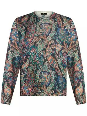 Etro Floral Intarsia-knit Jumper