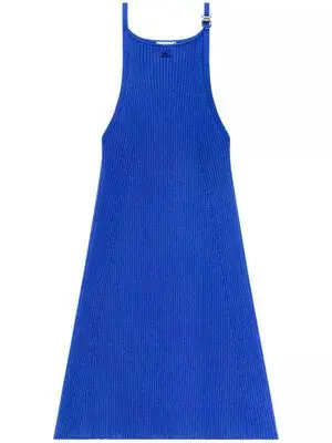COURREGES Logo-embroidered Mini Dress