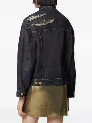 Versace Distressed Denim Jacket